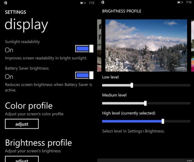Microsoft Updates Lumia Display System App With Brightness Profile Feature