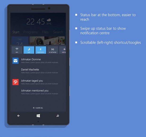 Check out this fan-made Windows Phone 10 concept