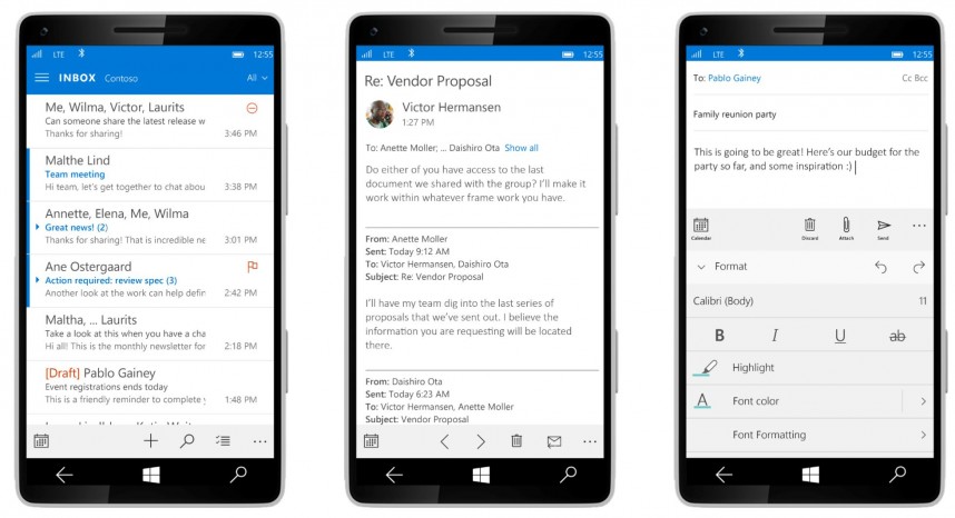 The Upcoming Outlook Mobile App For Windows 10 Looks Amazing, Check Out ...