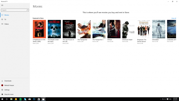 Movies & TV for Windows 10 gets updated