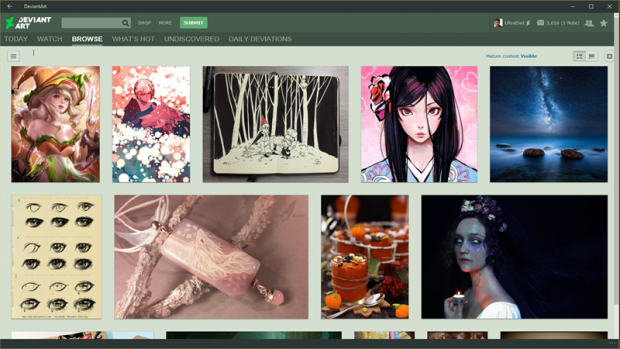 Official DeviantArt app now in the Windows Store, but don't get too excited