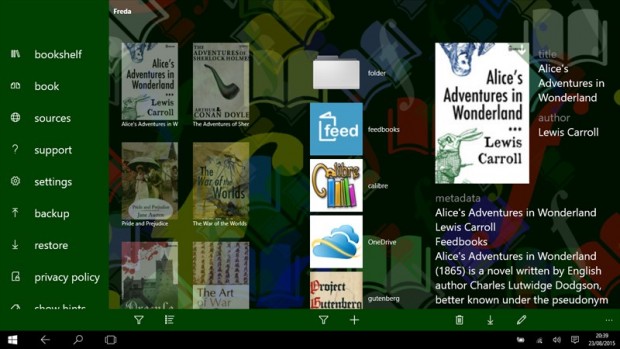 Developer Submission: Freda Ebook Reader now available as a Windows 10 ...