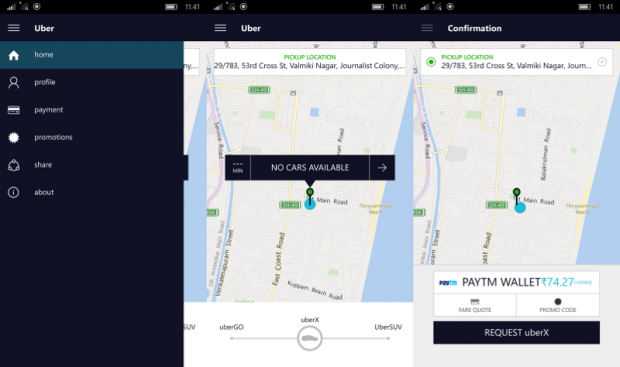 Uber app for Windows 10 no longer supported