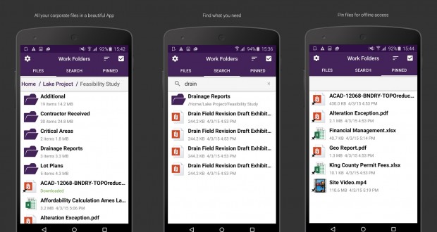 Work Folders Client App Now Available For Android Devices