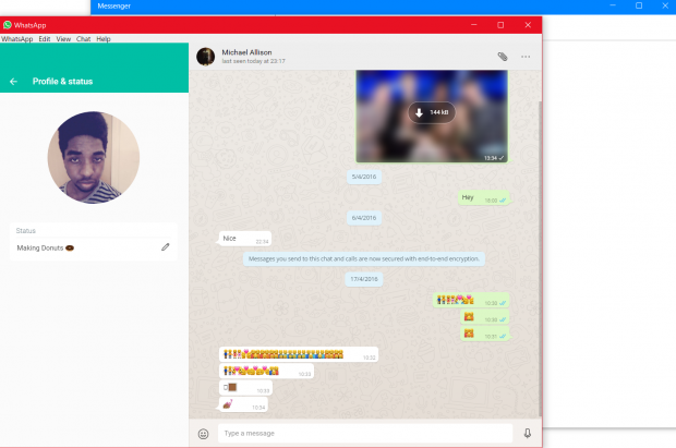 WhatsApp for Windows 8 and Windows 10 released