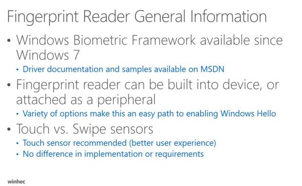 Microsoft adding fingerprint support to Windows 10 Mobile this summer