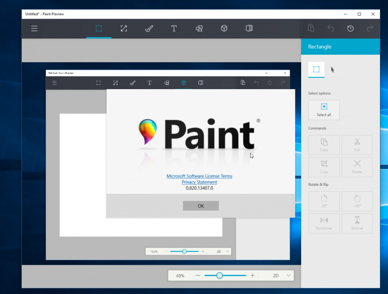 Windows 10's upcoming Paint app leaks online