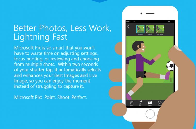 Microsoft Pix camera app now available for iPhone