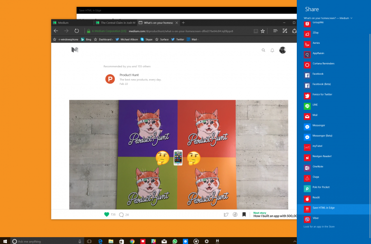 Save webpages in Edge with Save HTML in Edge