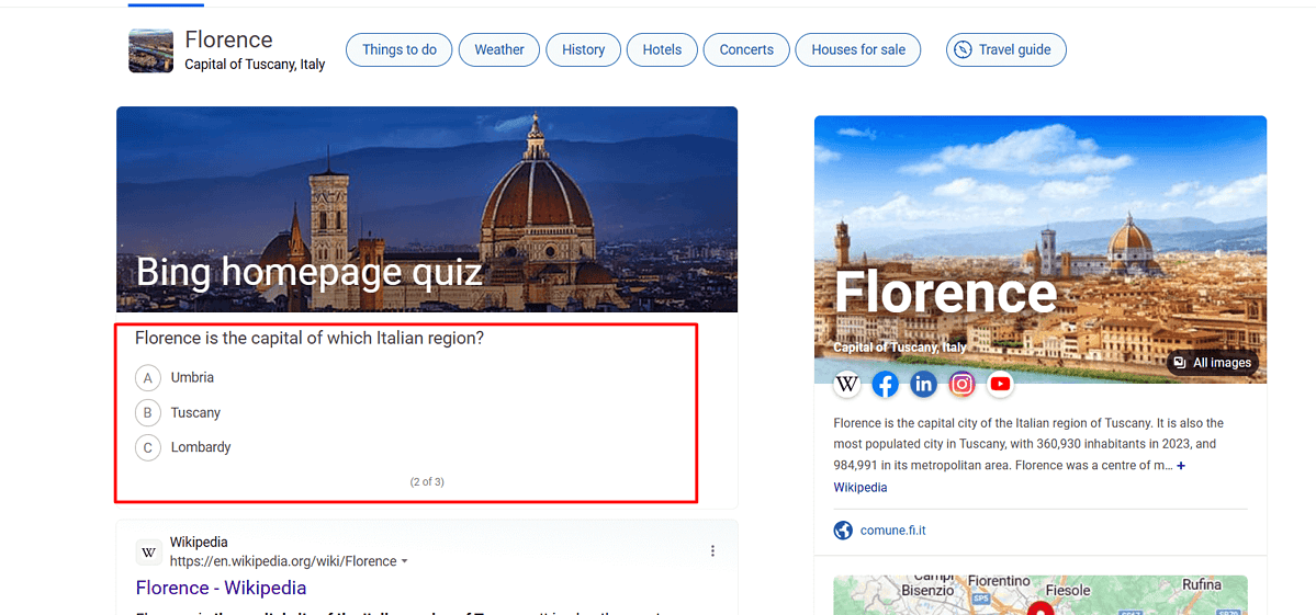 MSPU Tips: How to Use Bing Homepage Daily Quiz