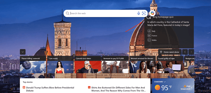 MSPU Tips: How to Use Bing Homepage Daily Quiz