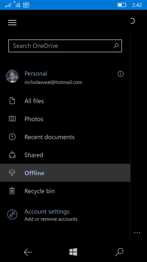 Universal OneDrive app updated with new offline management - MSPoweruser
