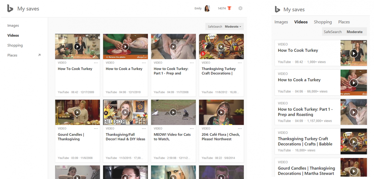Microsoft Bing's new My Saves feature lets you to bookmark search results