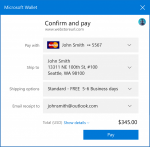 Microsoft Edge introduces support for the Payment Request API on Windows 10