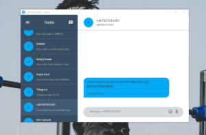 Textto will let you send text messages from your Windows PC