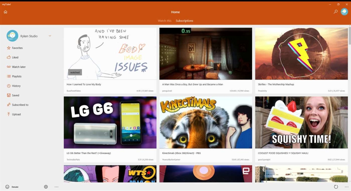 MyTube Windows 10 YouTube updated with fixes and improvements