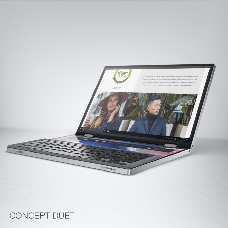 Dell showed off two folding Windows 10 laptops #CES2020 - MSPoweruser