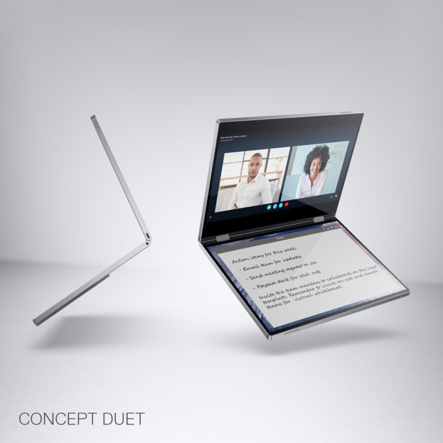 Dell showed off two folding Windows 10 laptops #CES2020 - MSPoweruser