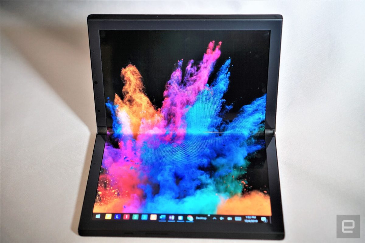 Dell showed off two folding Windows 10 laptops #CES2020