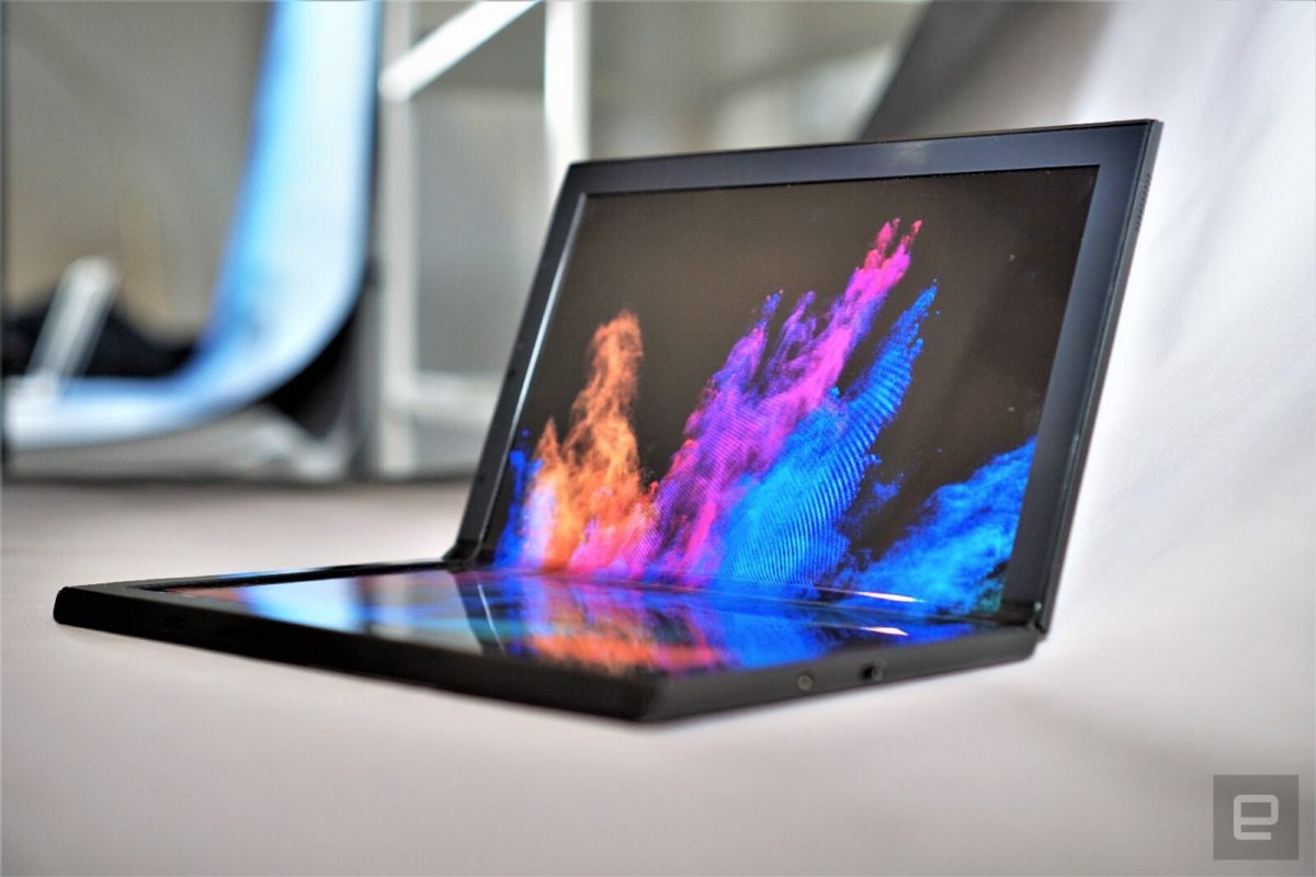 Dell showed off two folding Windows 10 laptops #CES2020