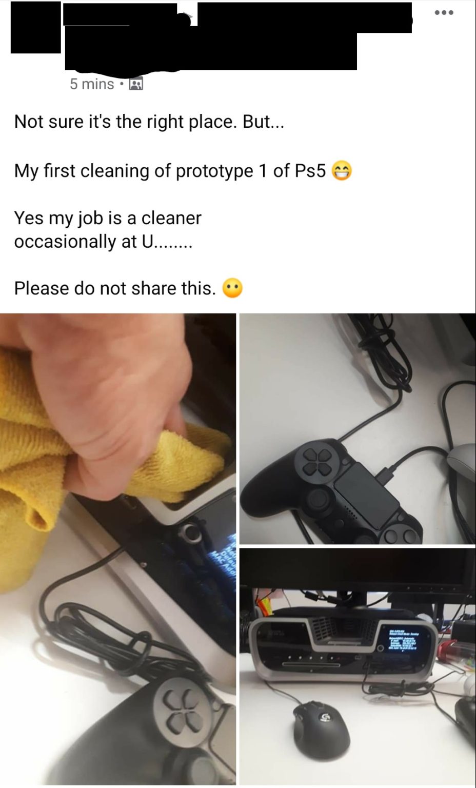 PlayStation 5 controller prototype seen in the wild