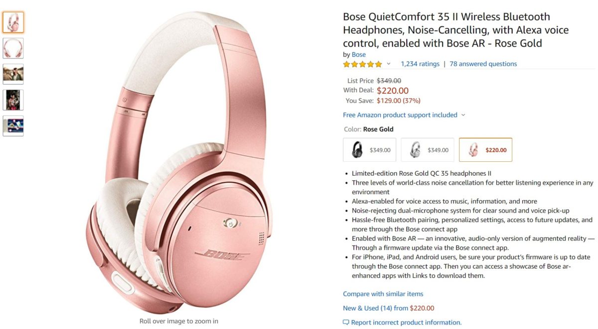 Deal Alert: Bose QC 35 II wireless headphones now selling at a record ...