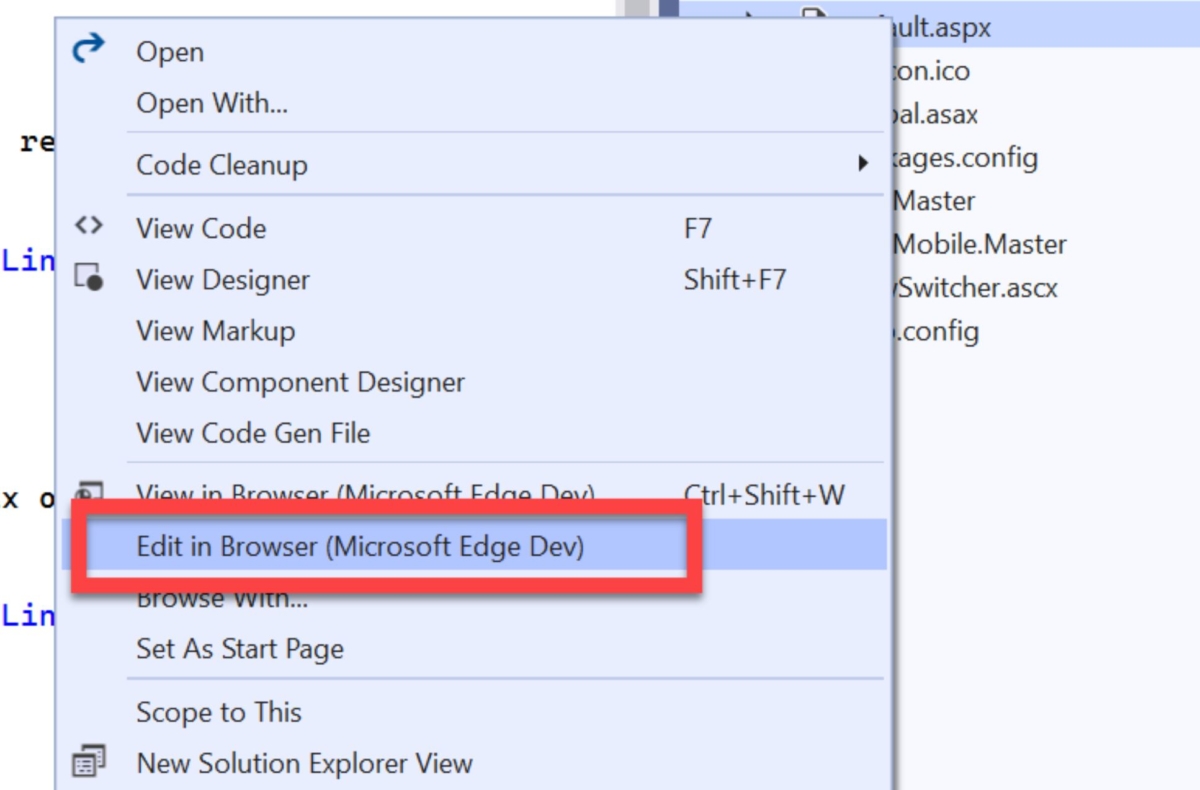 Microsoft releases Web Live Preview extension for ASP.NET web apps
