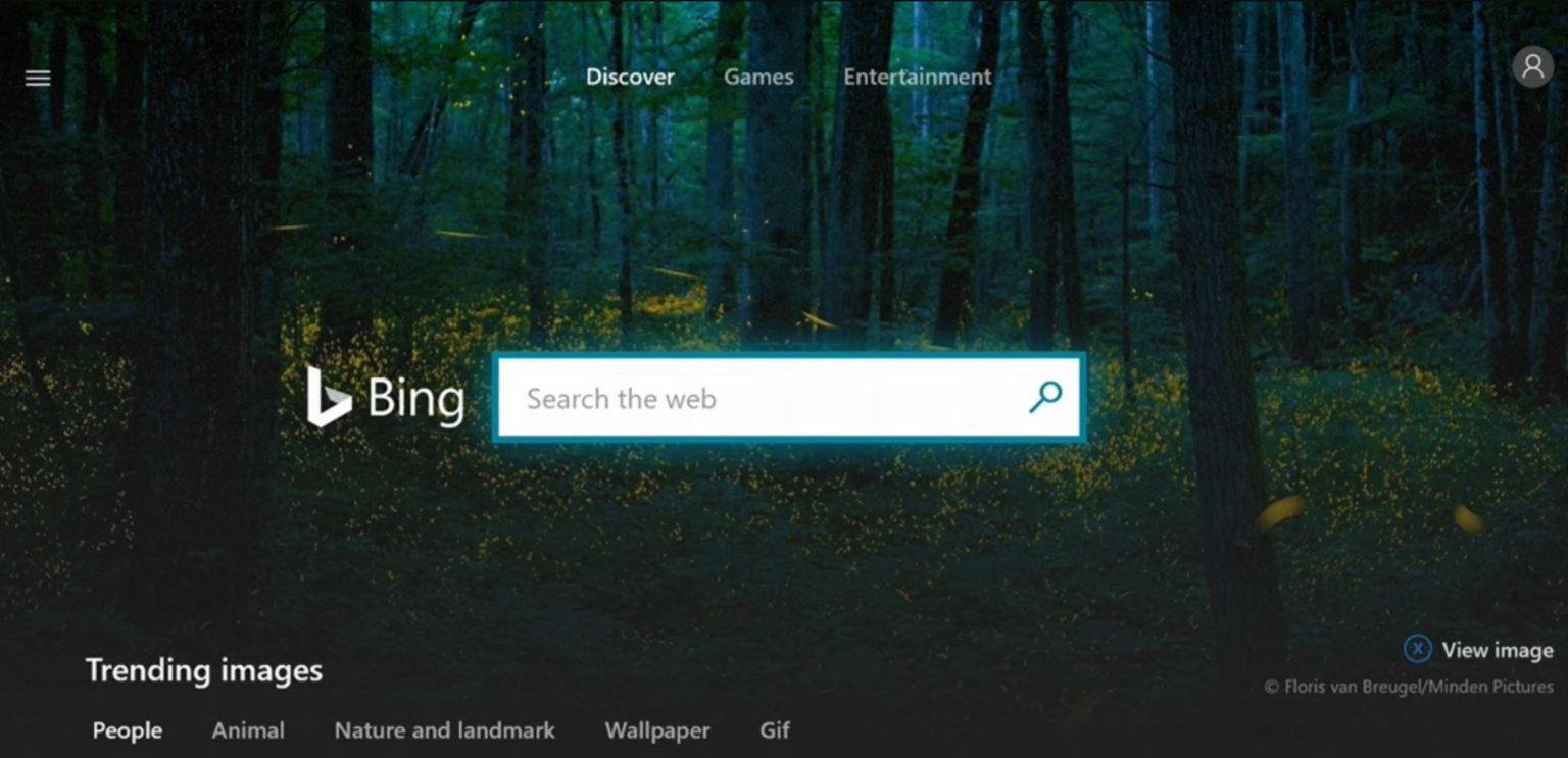 Microsoft Bing App now available for Xbox