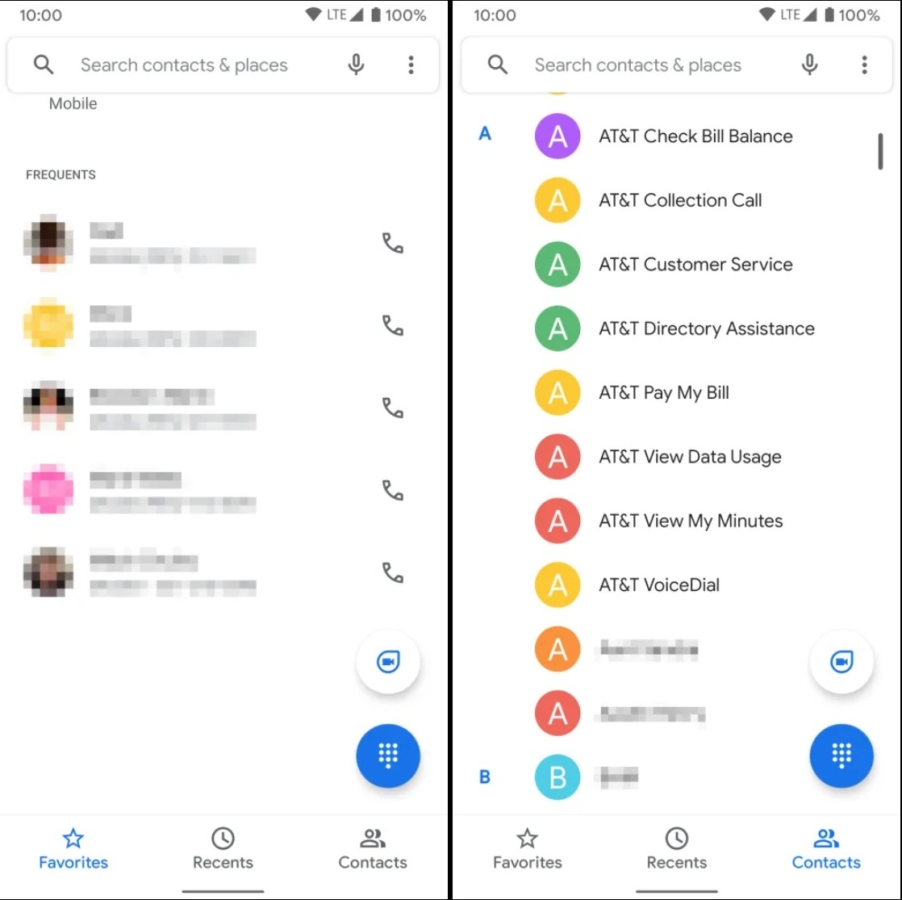 Google Phone app gets Google Duo button in contacts view