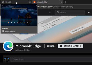 Latest Microsoft Edge Canary build comes with the new "Tab preview" feature