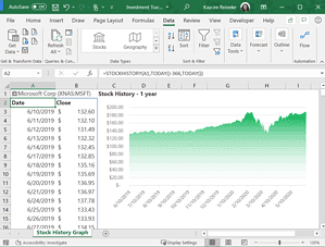 Microsoft Excel’s new STOCKHISTORY function gives you access to ...