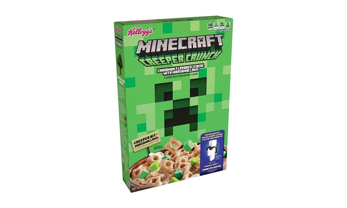 Minecraft is getting its own official Minecraft Creeper Crunch Cereal