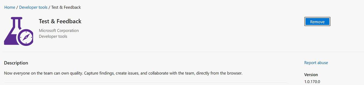 Popular extension Test & Feedback is now available for Microsoft Edge users