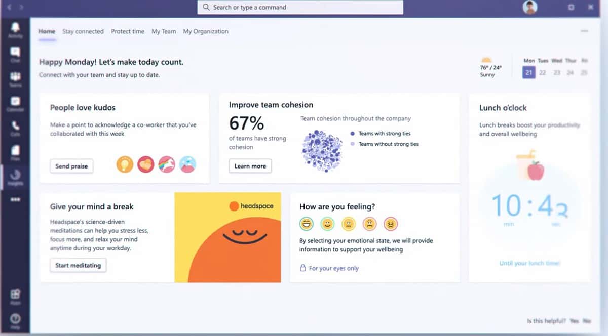 Microsoft brings Wellbeing and Productivity insights to Microsoft Teams ...