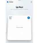 Calendar widget now available for Microsoft Outlook for iOS 14