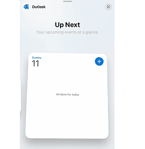Calendar widget now available for Microsoft Outlook for iOS 14