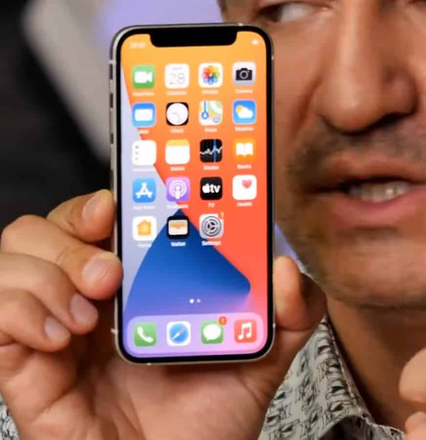 iPhone 12 Mini unboxed on video