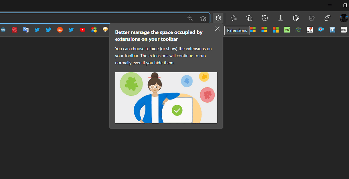 Microsoft has a new Edge extension menu, here's how you can enable it