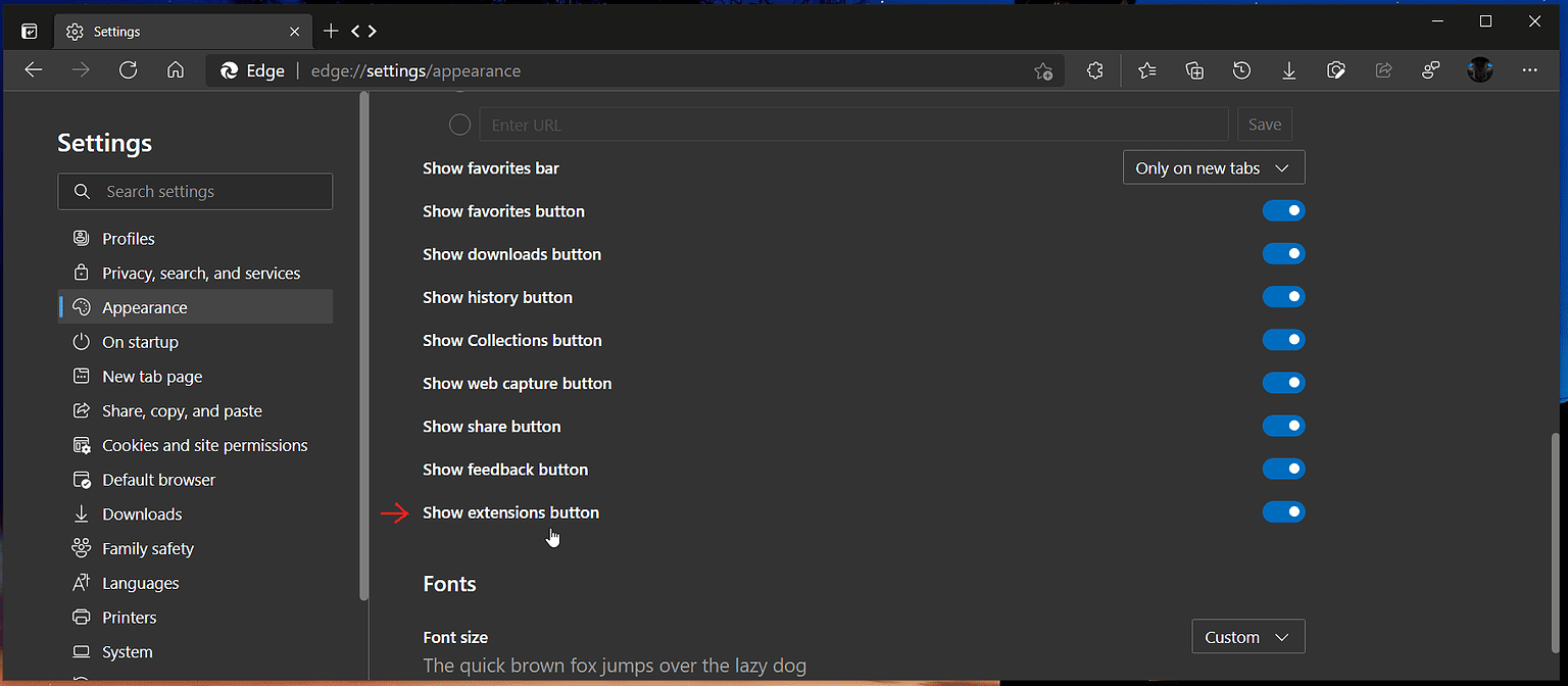 Microsoft has a new Edge extension menu, here's how you can enable it