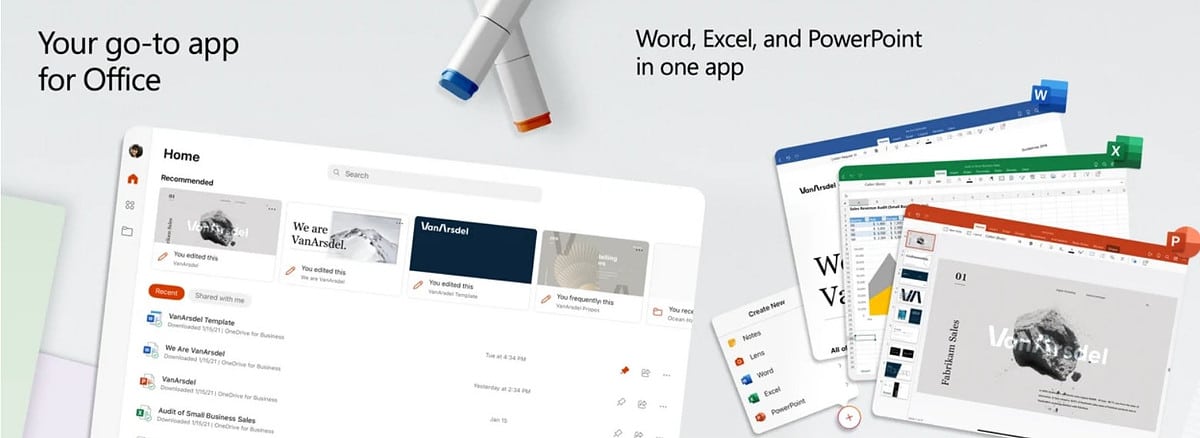Unified Microsoft Office app now supports the iPad