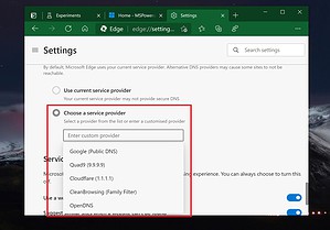Microsoft brings back DNS-over-HTTPS to Edge