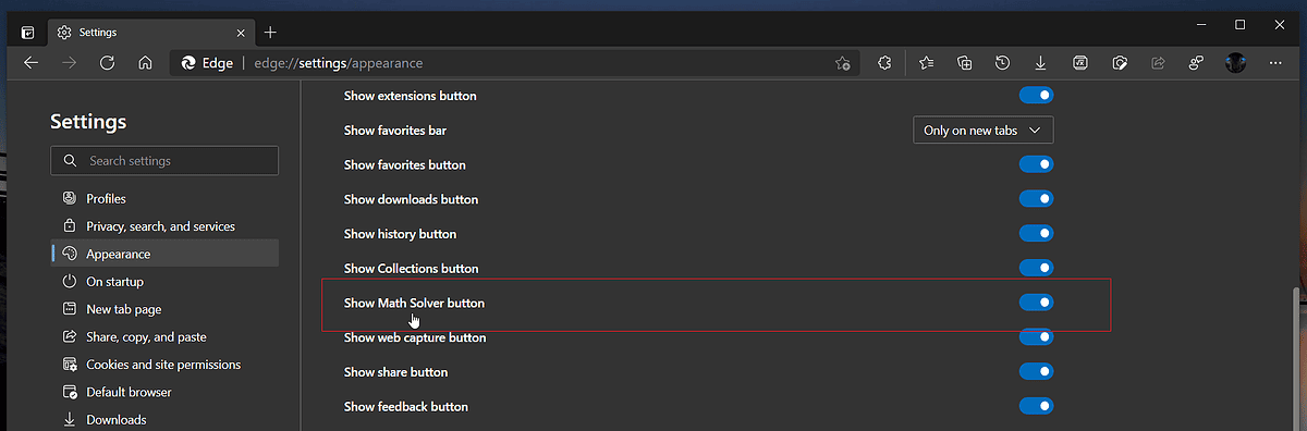 Microsoft Edge Canary is testing a crazy Math solver feature