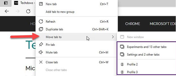 Microsoft made it easier to move tabs between Edge windows