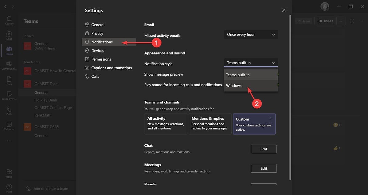 Microsoft Teams Windows 10 native notifications now rolling out (here's ...
