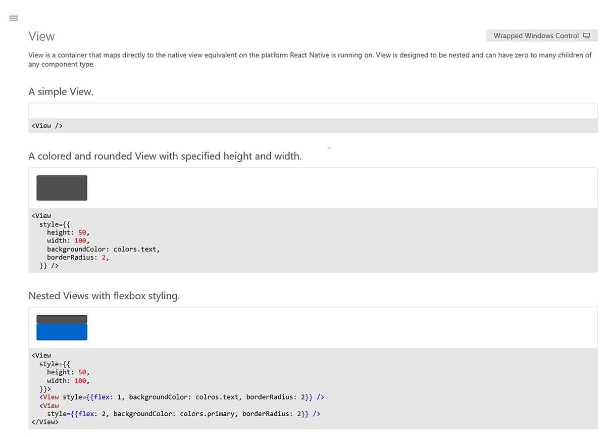 Developers: React Native Gallery app now in the Microsoft Store