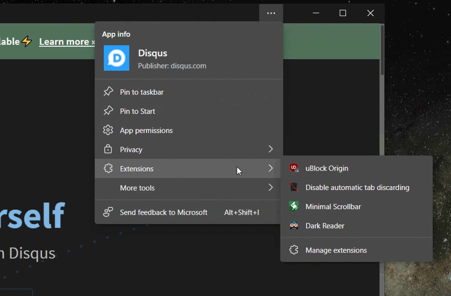 Microsoft redesigns Edge PWA app menu - MSPoweruser Microsoft redesigns Edge PWA app menu - MSPoweruser