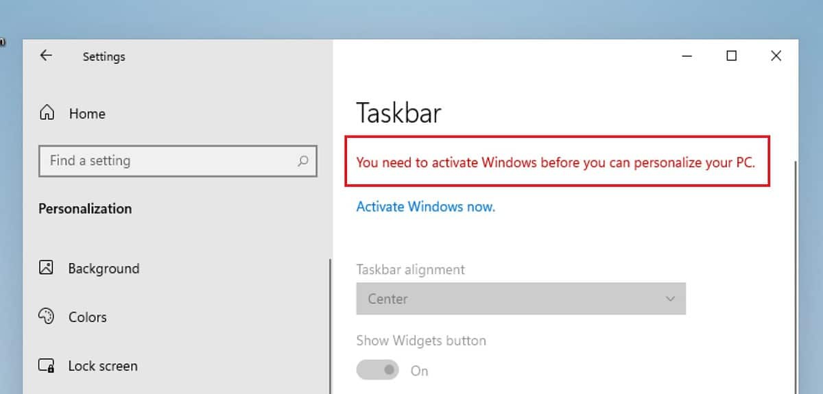 Here's how to personalise Windows 11 without Activating