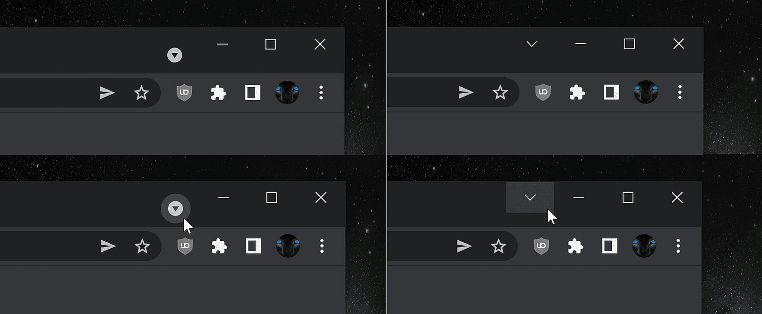 Google updates Chrome Tab Search button design to fit in better on ...