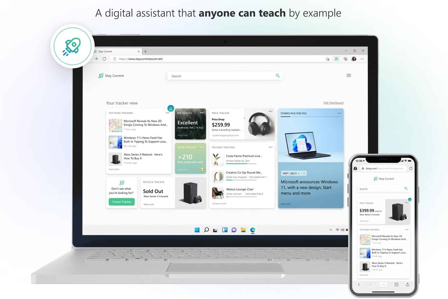 Microsoft Garage's Stay Current extension is a customizable digital ...