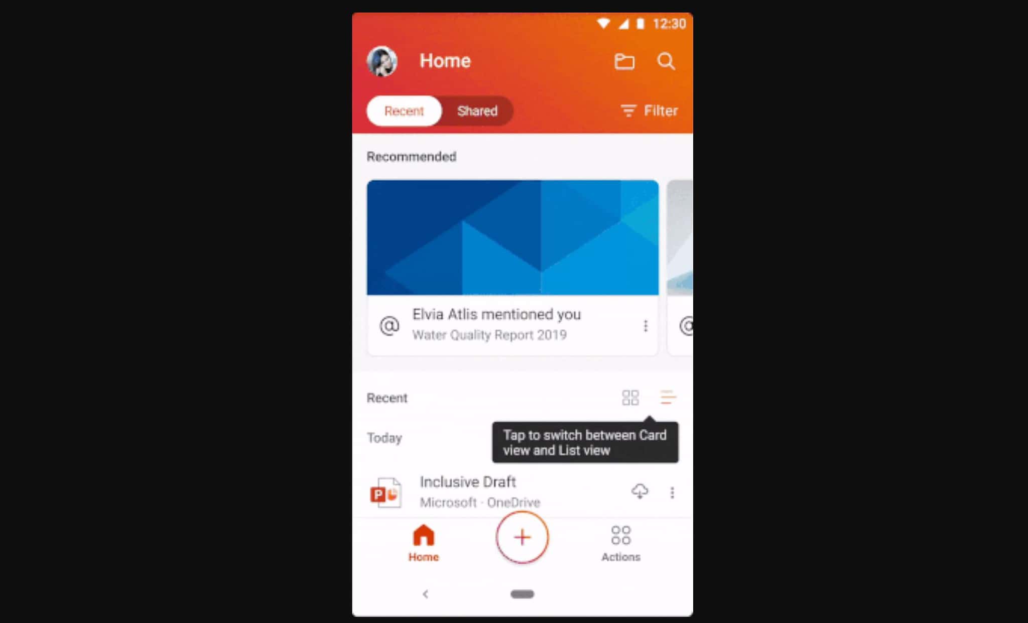 Microsoft announces File Cards in the Office app for Android